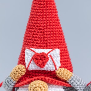 Crochet Patterns Gnome With Crochet Bag and Envelope, Crochet Gnome ...