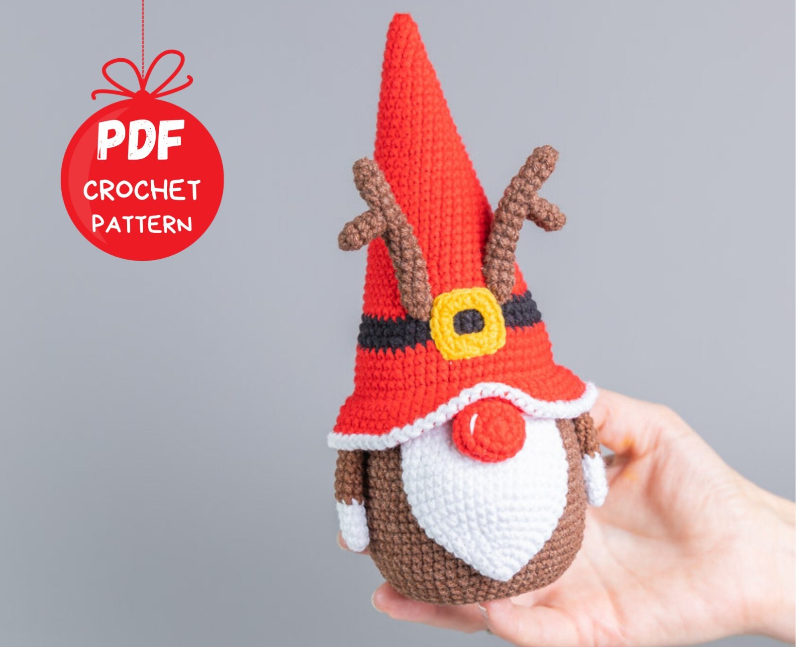 Christmas Crochet Patterns Reindeer Gnome Christmas Gnome - Etsy