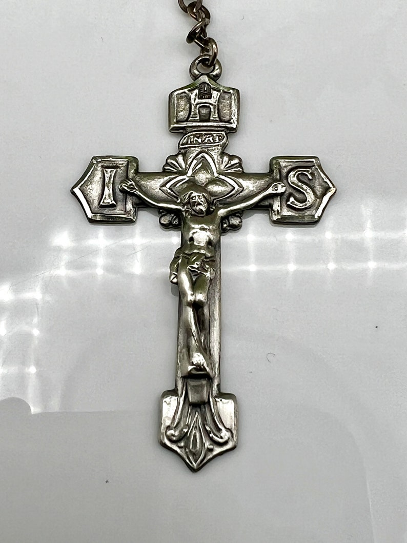 Malco the Excelsior Line Sterling Silver Rosary Beads & Sterling ...