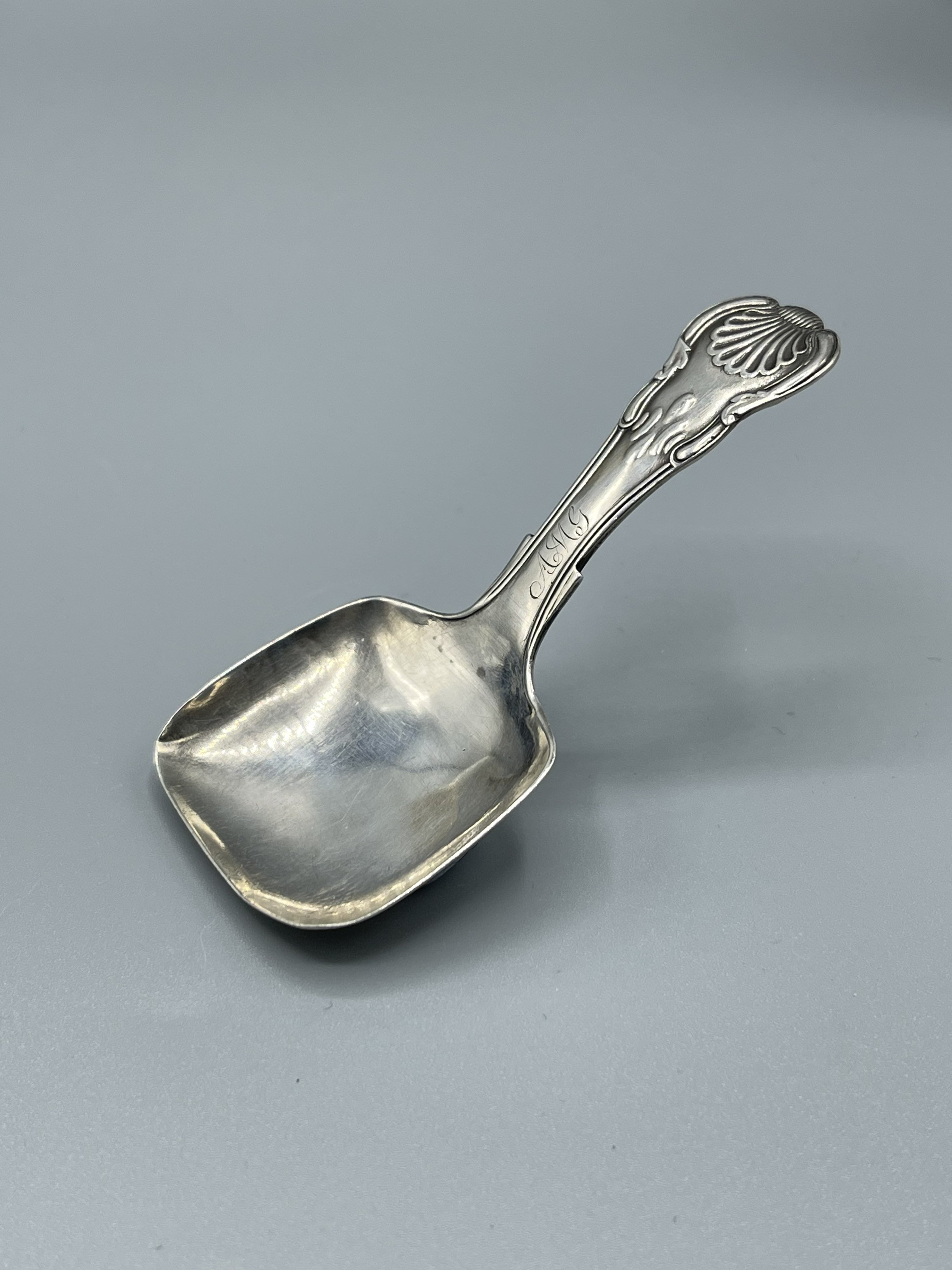 George IV 1825 Sterling Silver Novelty Shovel Tea Caddy Spoon Joseph ...