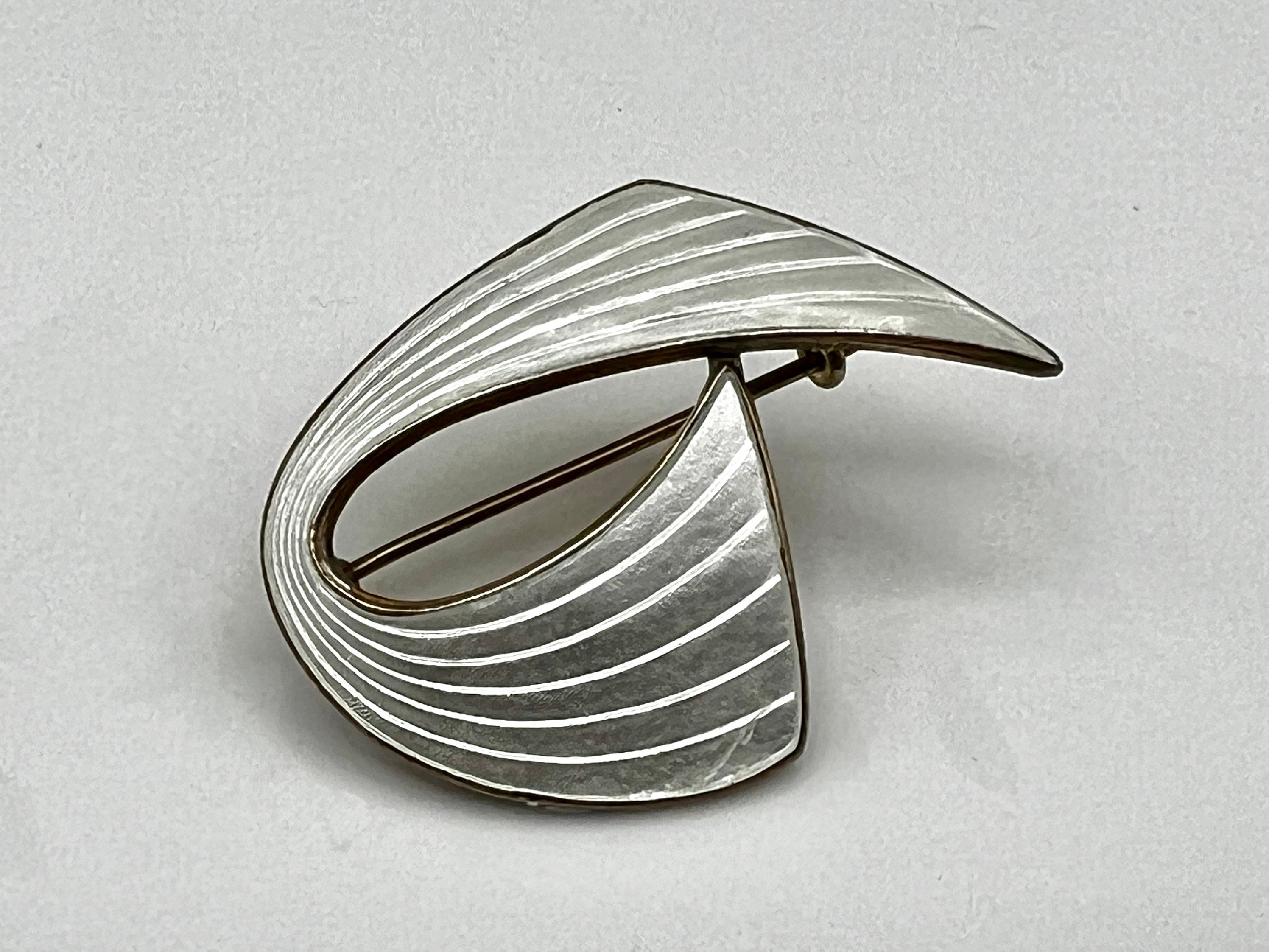 Vintage Norway Aksel Holmsen Sterling Silver White Enamel - Etsy