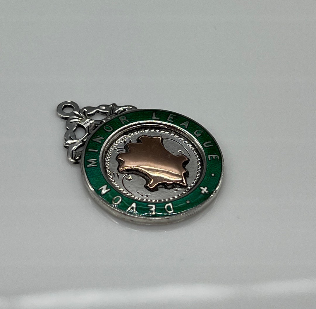Art Deco 1927 Devon Minor League Birmingham Hallmarked Silver & Enamel ...