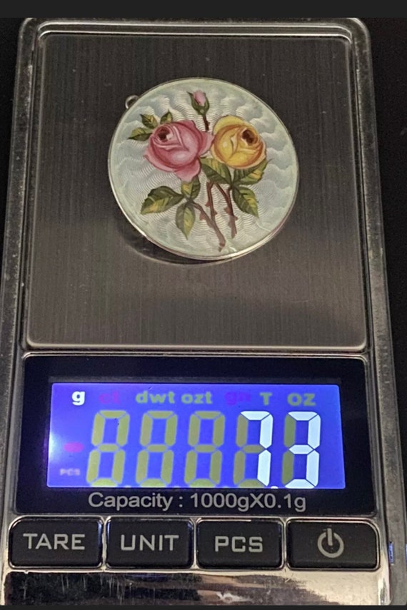 Superb Art Deco Scandinavian Solid 900 Silver Guilloc… - Gem