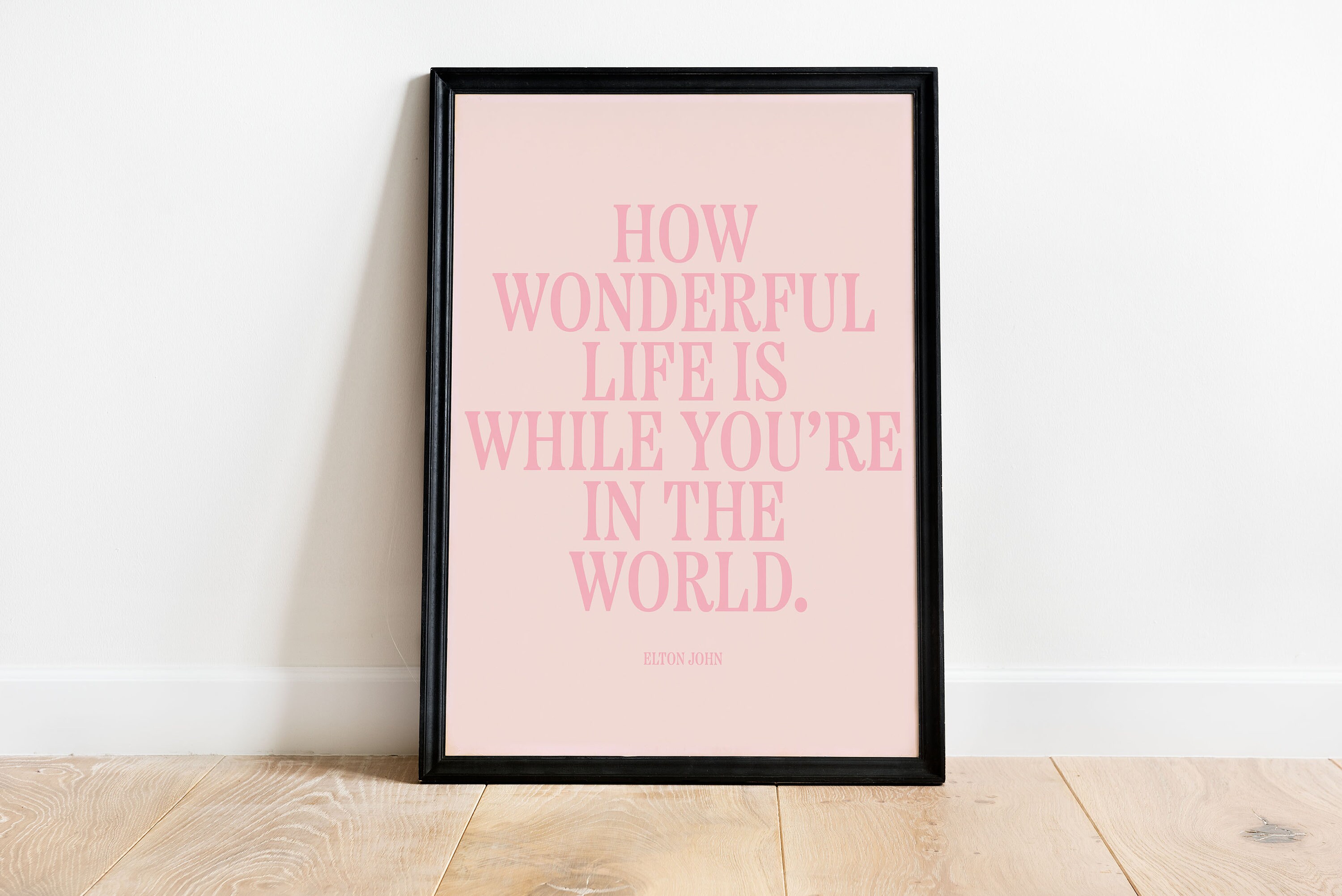 Your Song Elton John / How Wonderful Life is When You're - Etsy