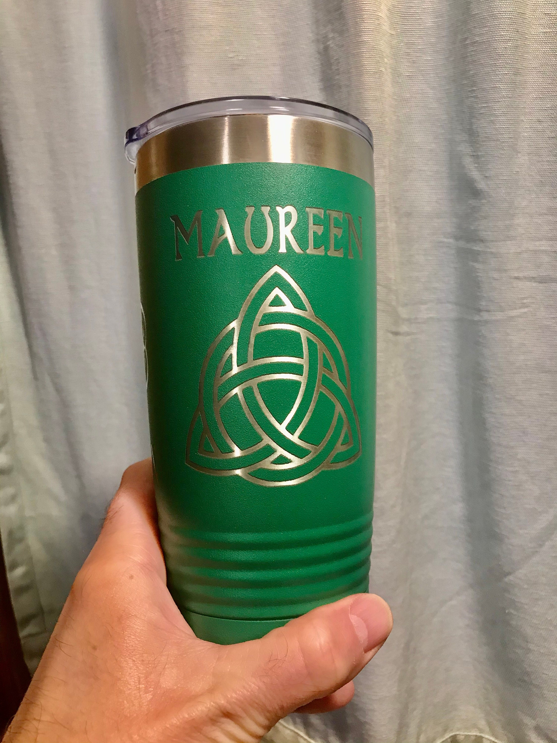 Personalized Irish Trinity Circle Knot Design, Celtic Symbol, Engraved ...