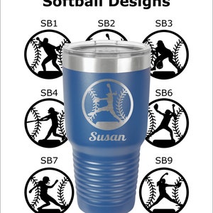 Personalized Softball Player Gift Cup, Women's Sports Softballer Glove ...