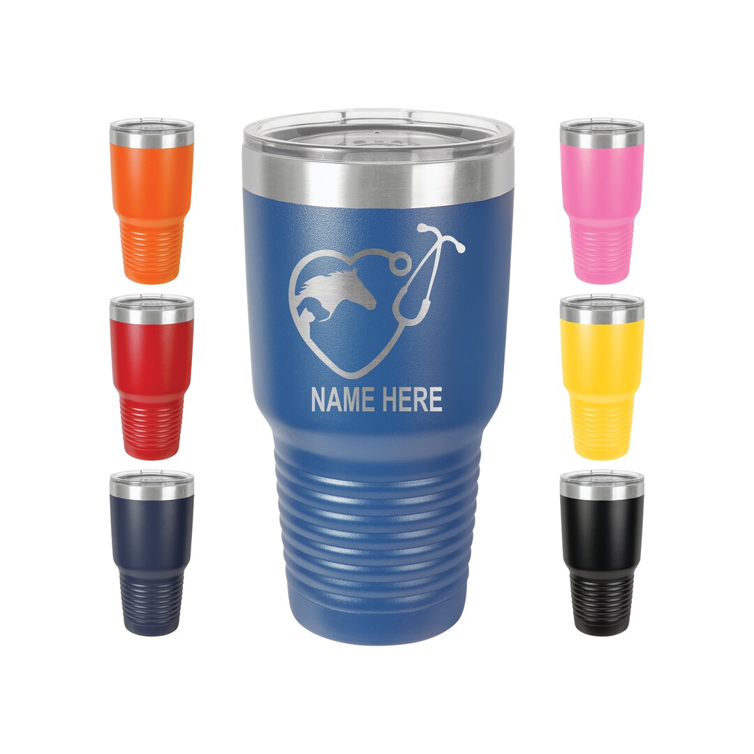 Personalized Vet Gift 30oz Tumbler Cup for Veterinarian Vet or Tech Mug ...