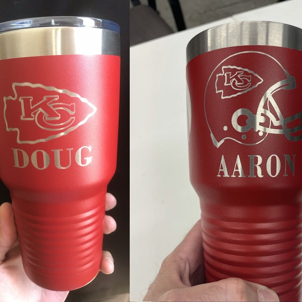 Kansas City Chiefs Yeti Water Bottle - Etsy