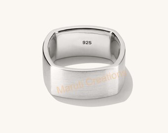 Solid Silver Ring Wedding Bands Ring Square Ring Cube Ring - Etsy