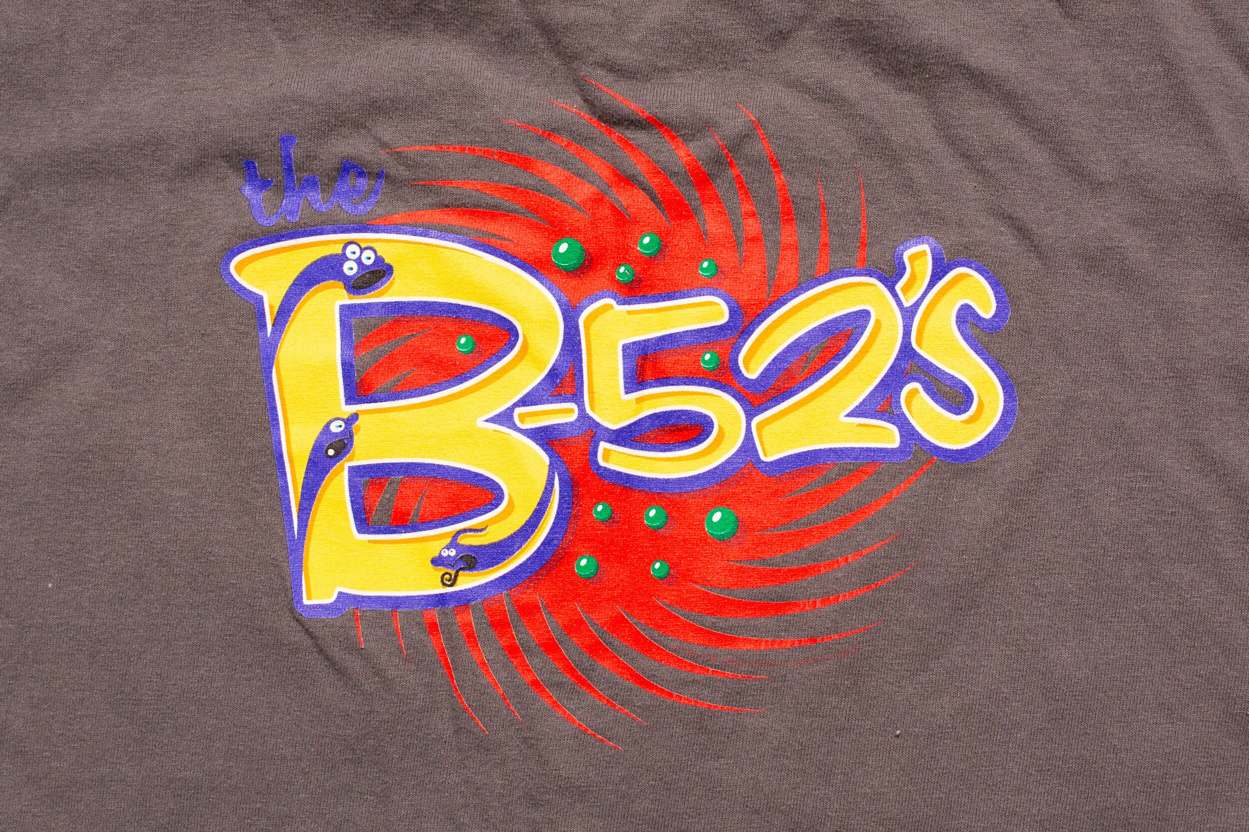 90s-y2k the B-52s T-shirt, M, Vintage Graphic Tee, Rock and Rock Party Band, Dark Gray - Etsy