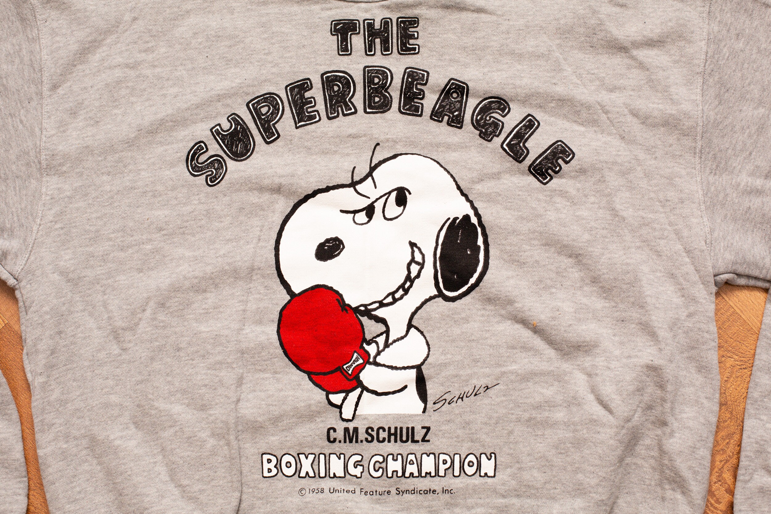 90s Snoopy the Superbeagle Boxing Champion Sweatshirt, L, Vintage 1990s ...