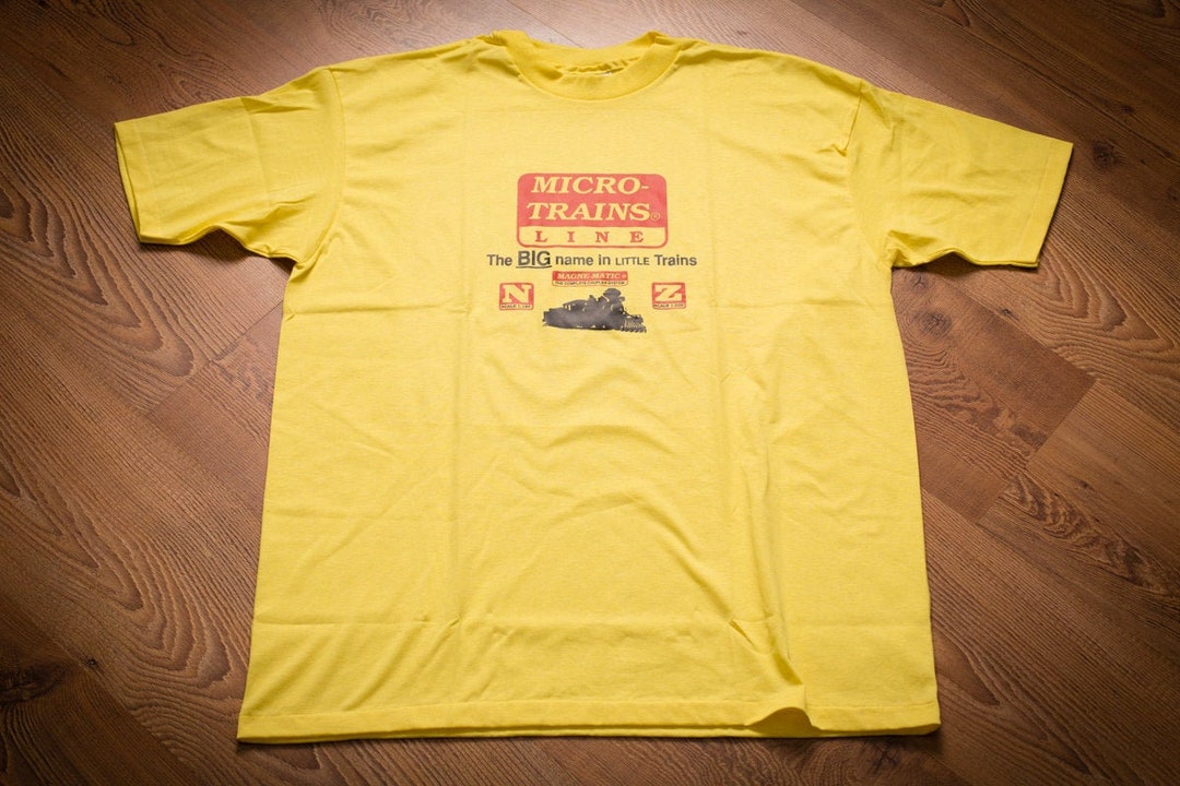 90s Micro-trains Line T-shirt, L/XL, Model Toy Trains, Magne-matic ...