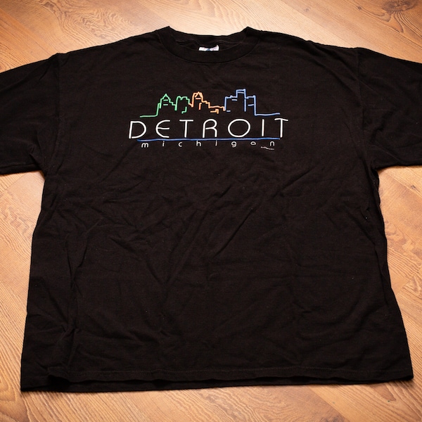 Detroit Skyline Outline - Etsy