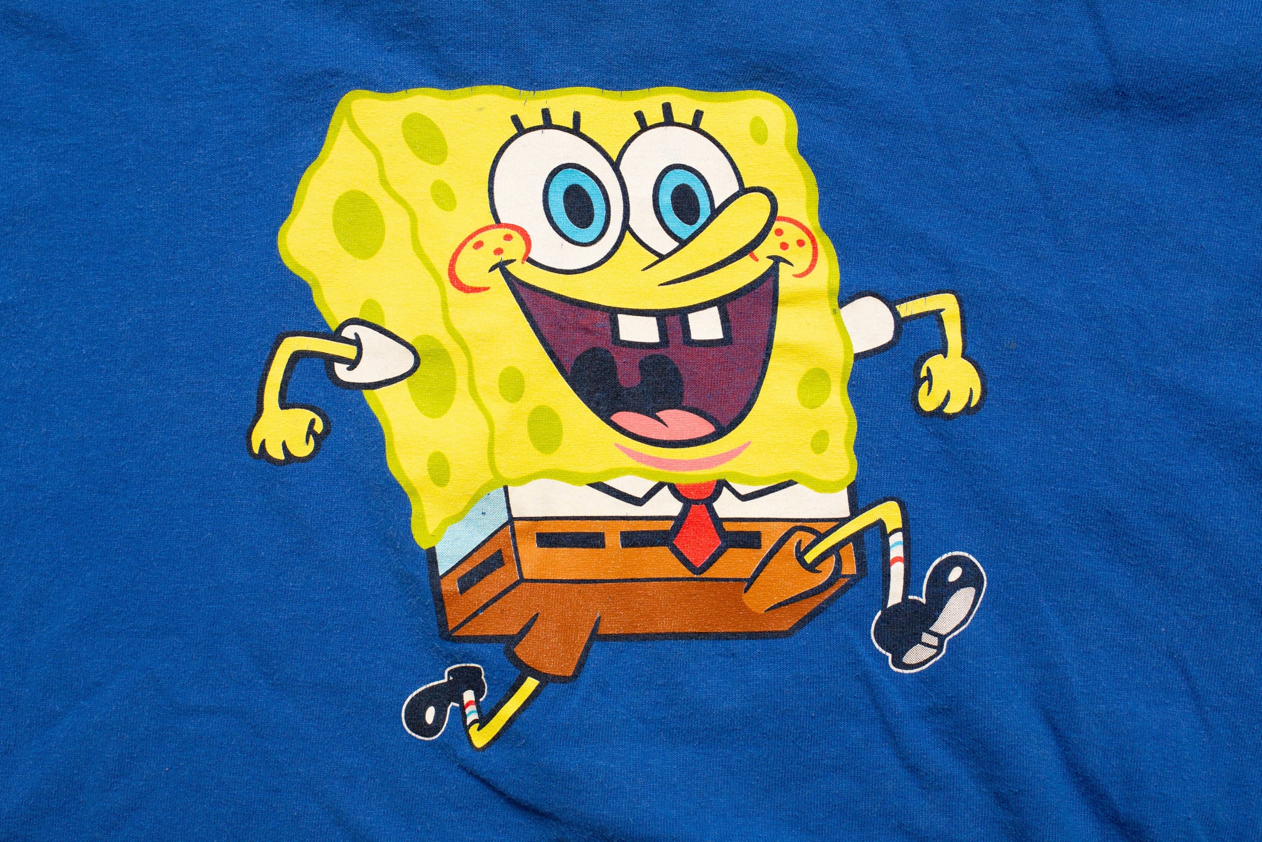Y2k Spongebob Squarepants T-shirt, M, Vintage Graphic Tee, Running and ...