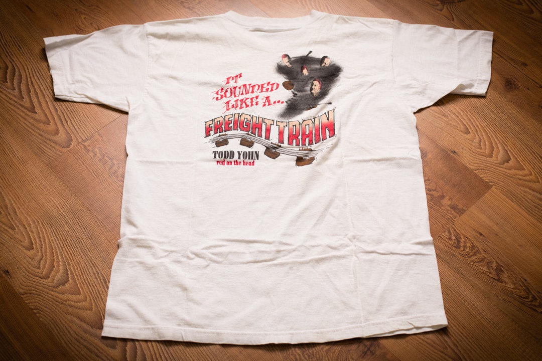 90s Todd Yohn T-shirt, XL, Parody Comedian Musician, Vintage, Red on ...