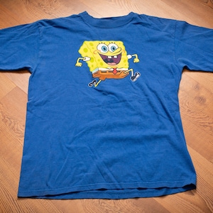 Y2k Spongebob Squarepants T-shirt, M, Vintage Graphic Tee, Running and ...