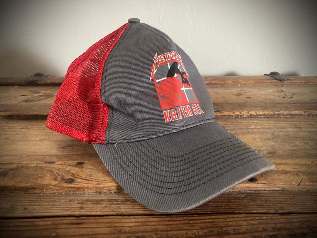 Metallica Kill 'em All Trucker Hat, Mesh Snapback Cap, Bio-domes, Giant ...