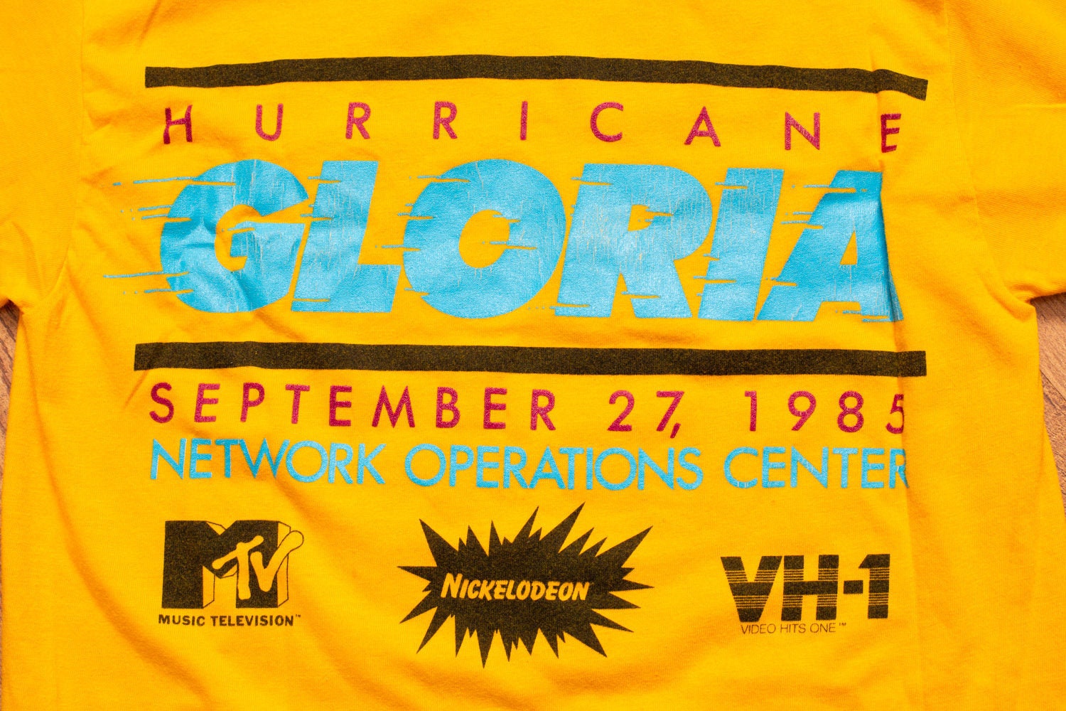 Rare 80s MTV Hurricane Gloria T-shirt, XS, Vintage Graphic Tee ...