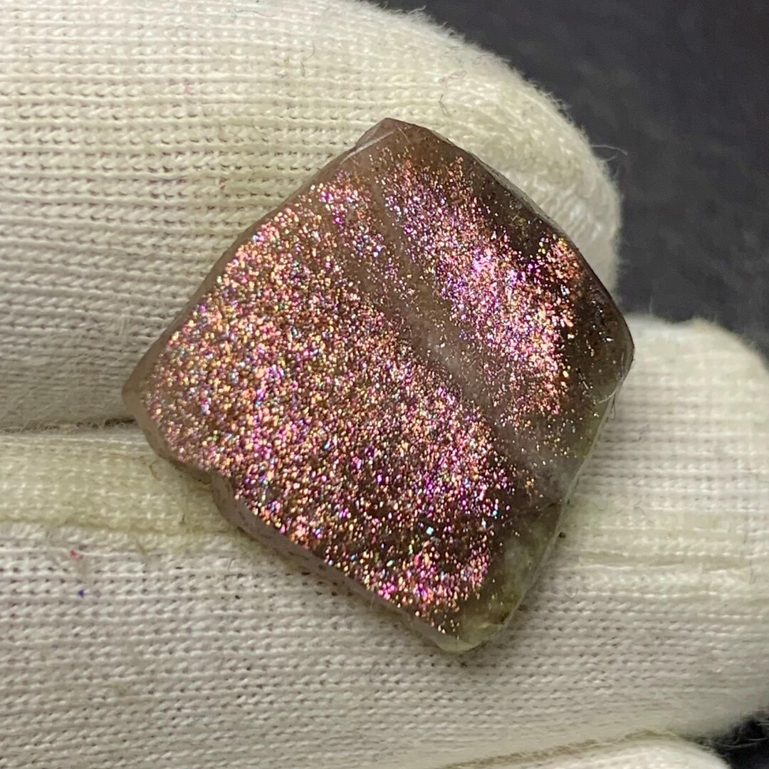 Natural Rainbow Purple Haze Lattice Sunstone Raw From Tanzania ((size ...