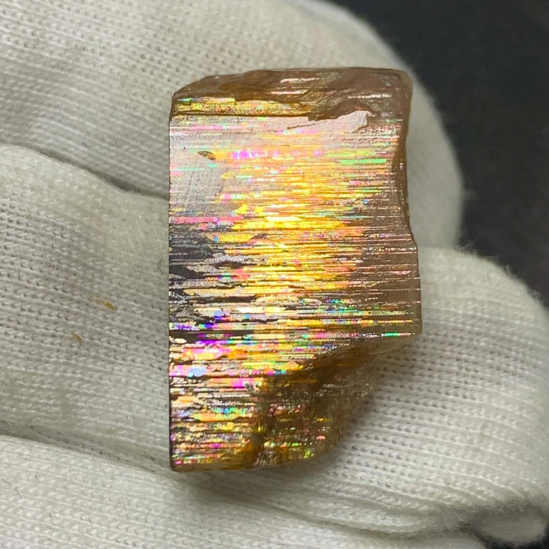 Natural Meteor Shower Sunstone/rare Schiller Sunstone Raw From Tanzania ...