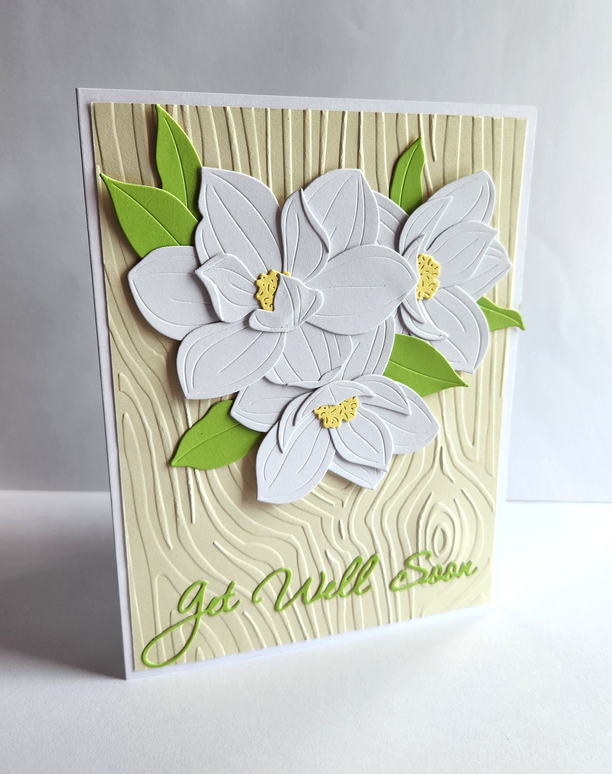 Get Well Card, Get Well Soon, Flowers, Magnolias, Feel Better, Surgery ...