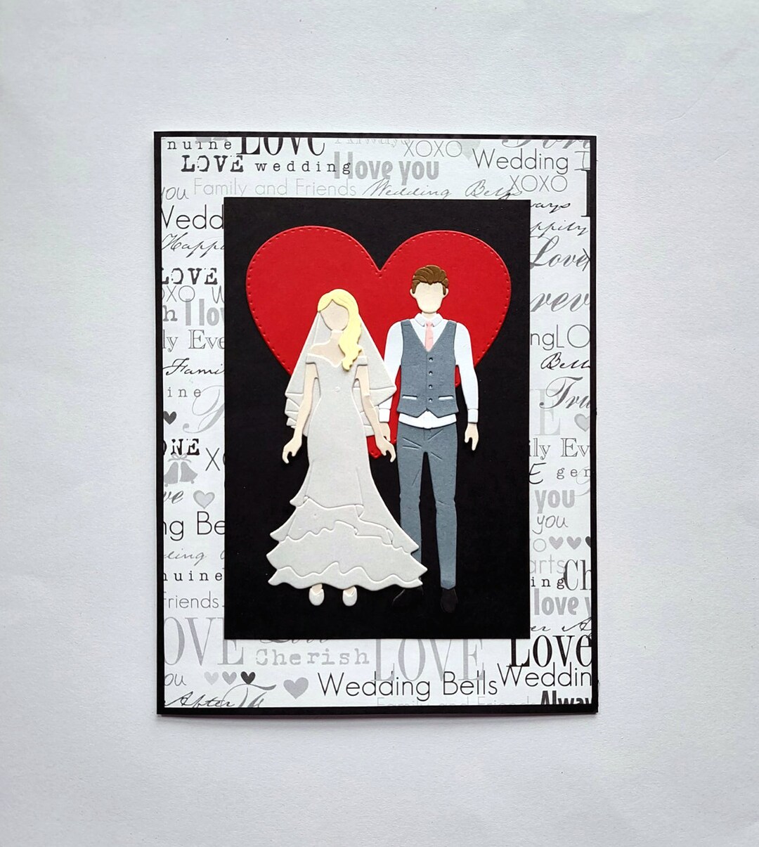 Handmade Wedding Card: Bride & Groom, Special Couple - Etsy