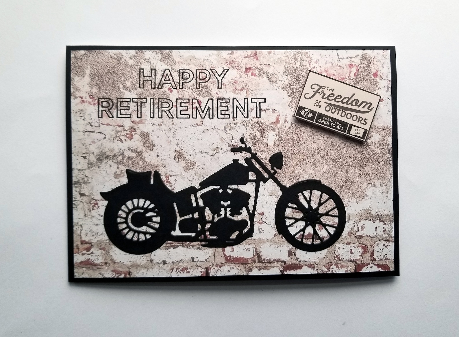Motorcycle Happy Retirement Motorcycle Retirement Card | Etsy