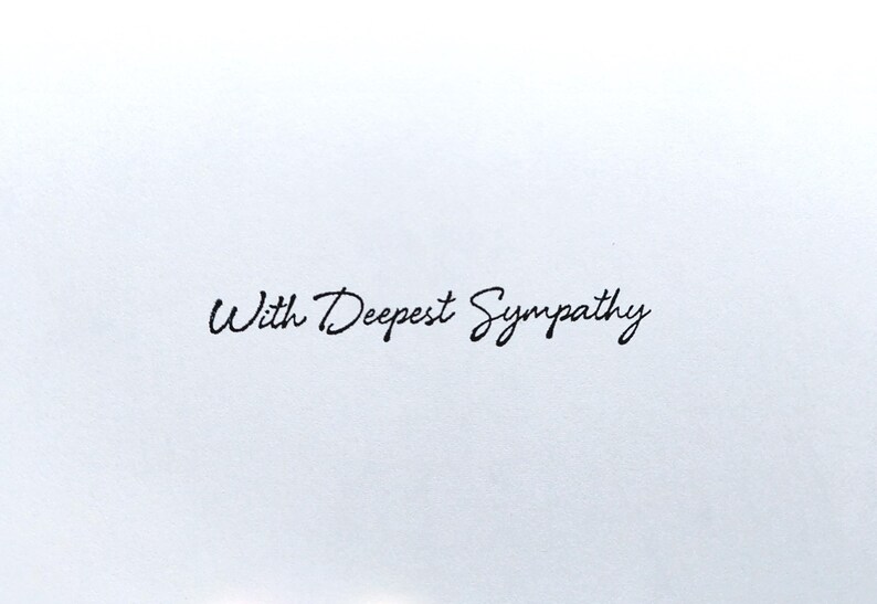 Sympathy Card, With Sympathy, Masculine Sympathy, Grief, Loss, Mourning ...