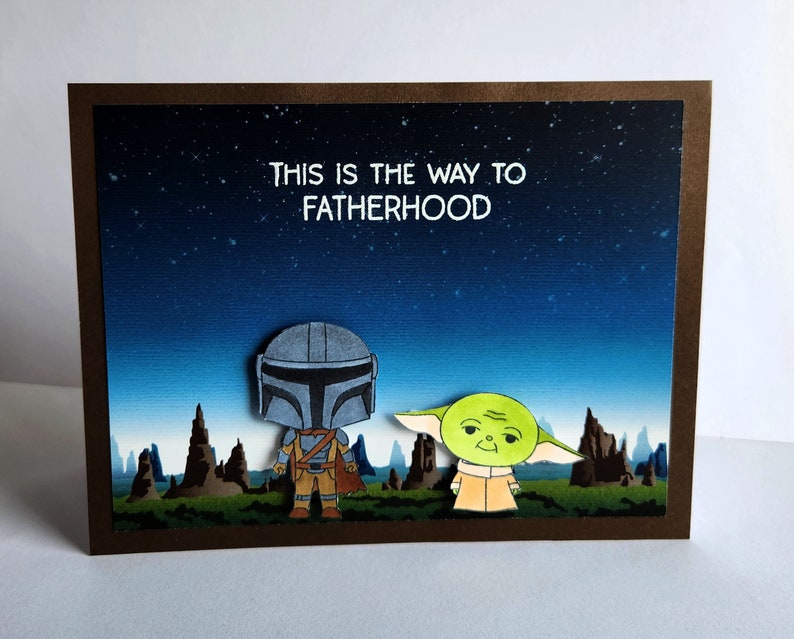 Star Wars Card, Mandalorian, Grogu, Baby Yoda, Father, Dad, Special Day ...