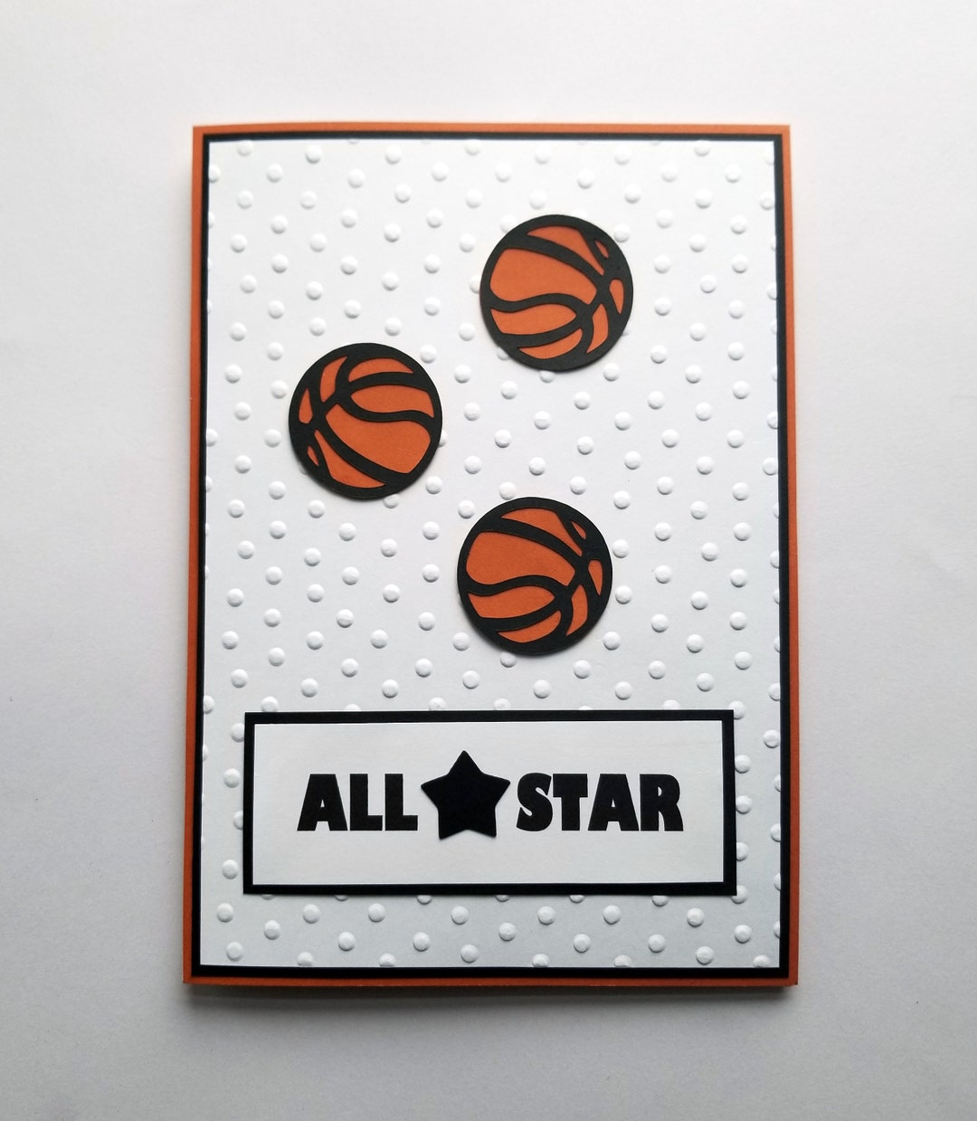 Basketball Card, Kid Card, All Star Basketball, Handmade, Greeting Card ...