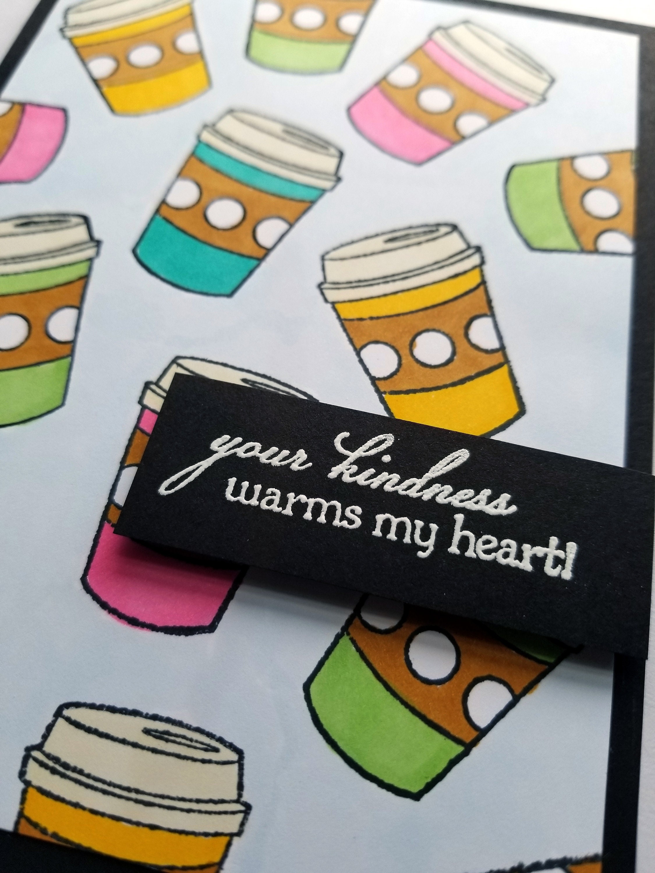 Thank You Card Thank You Thanks Coffee Card Coffee Cups - Etsy