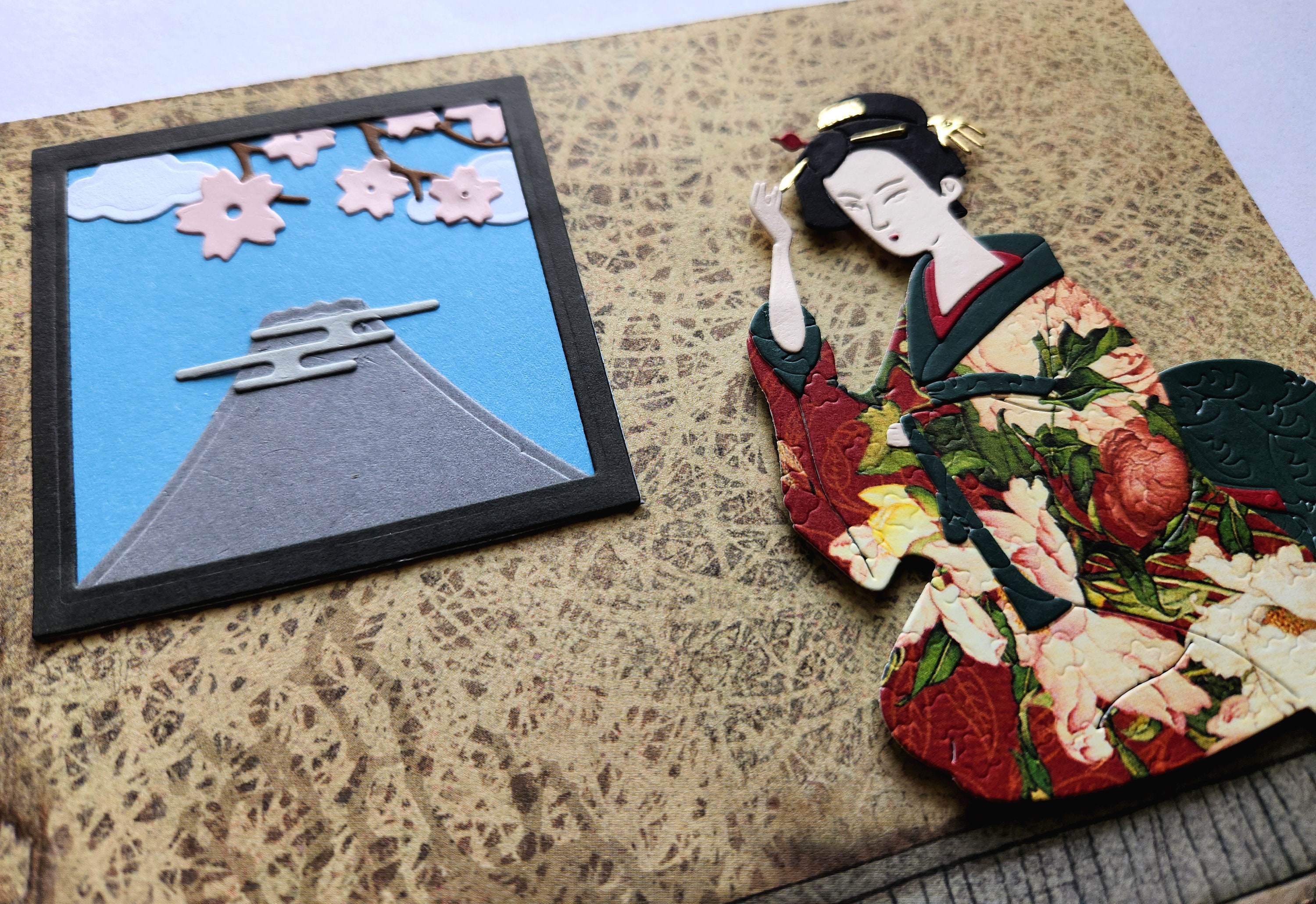 Asian Card, Japanese Card, Geisha, Kimono, Blank Card, All Occasion ...