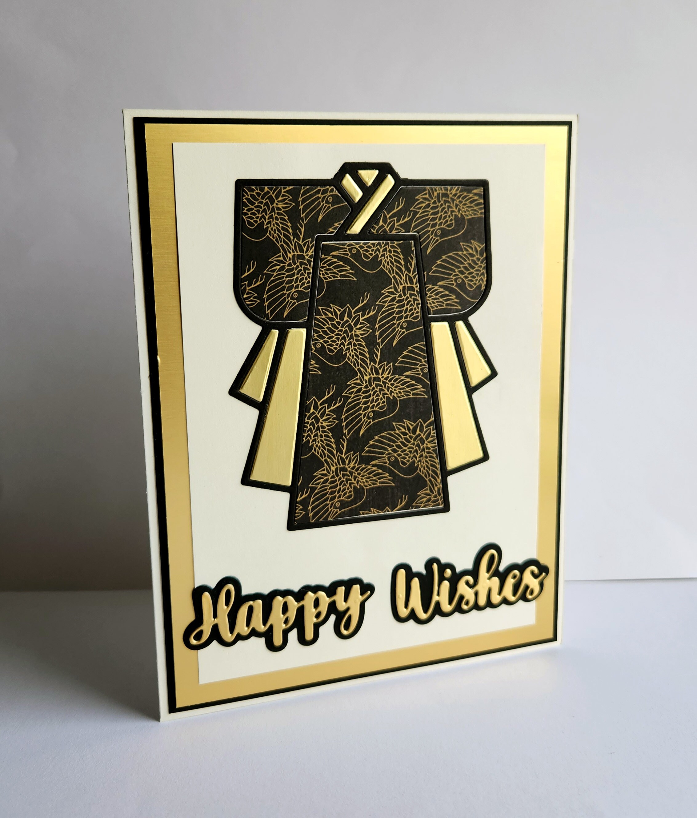 Kimono Card, Kimono, Asian Card, Japanese Card, Japan, Happy Wishes ...
