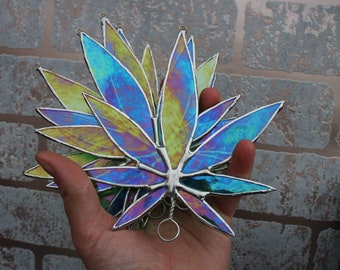 Pot Leaf Stained Glass | Etsy