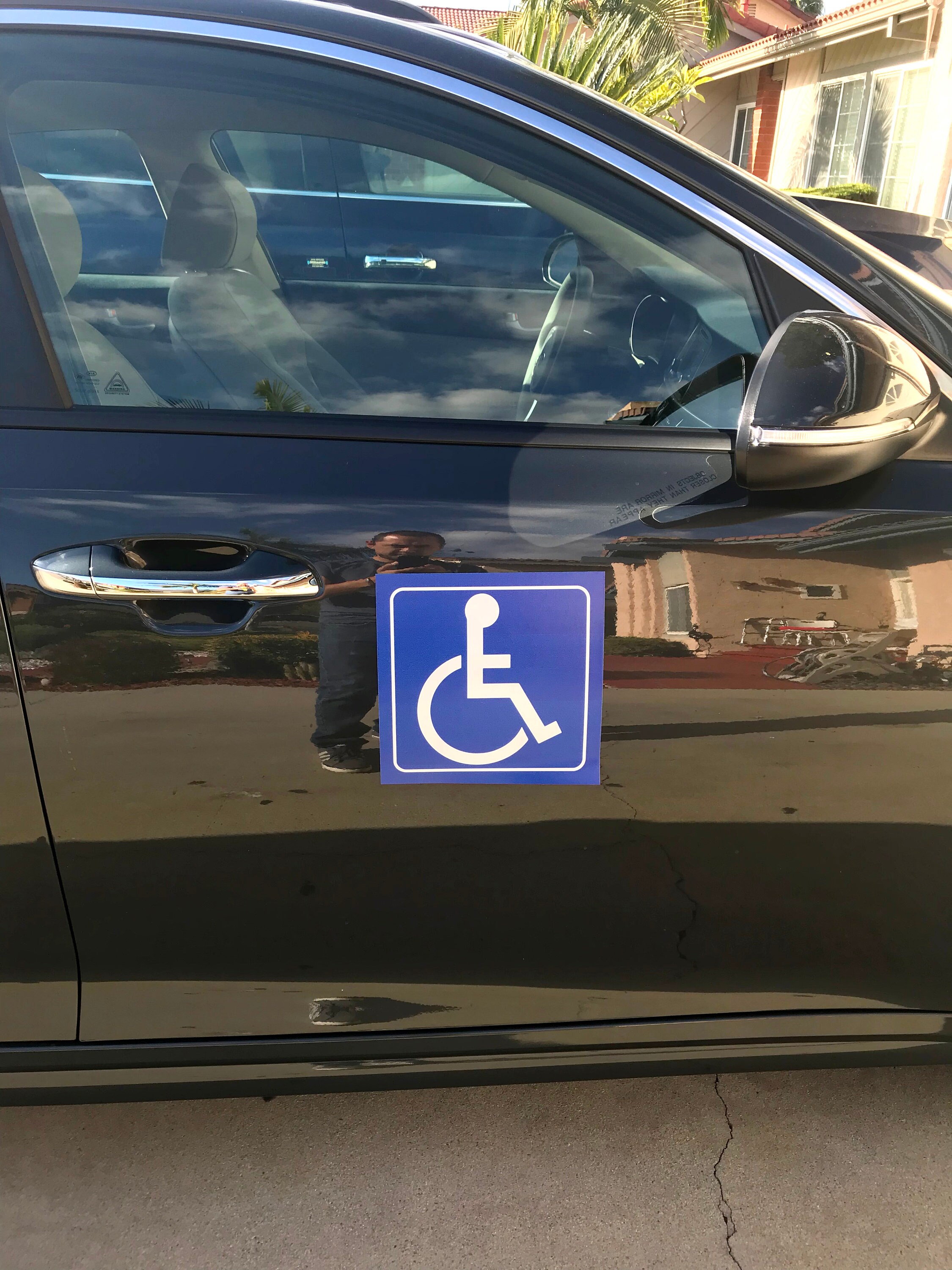 Handicap Logo Symbol Icon Car Magnet Sign 9x9 - Etsy