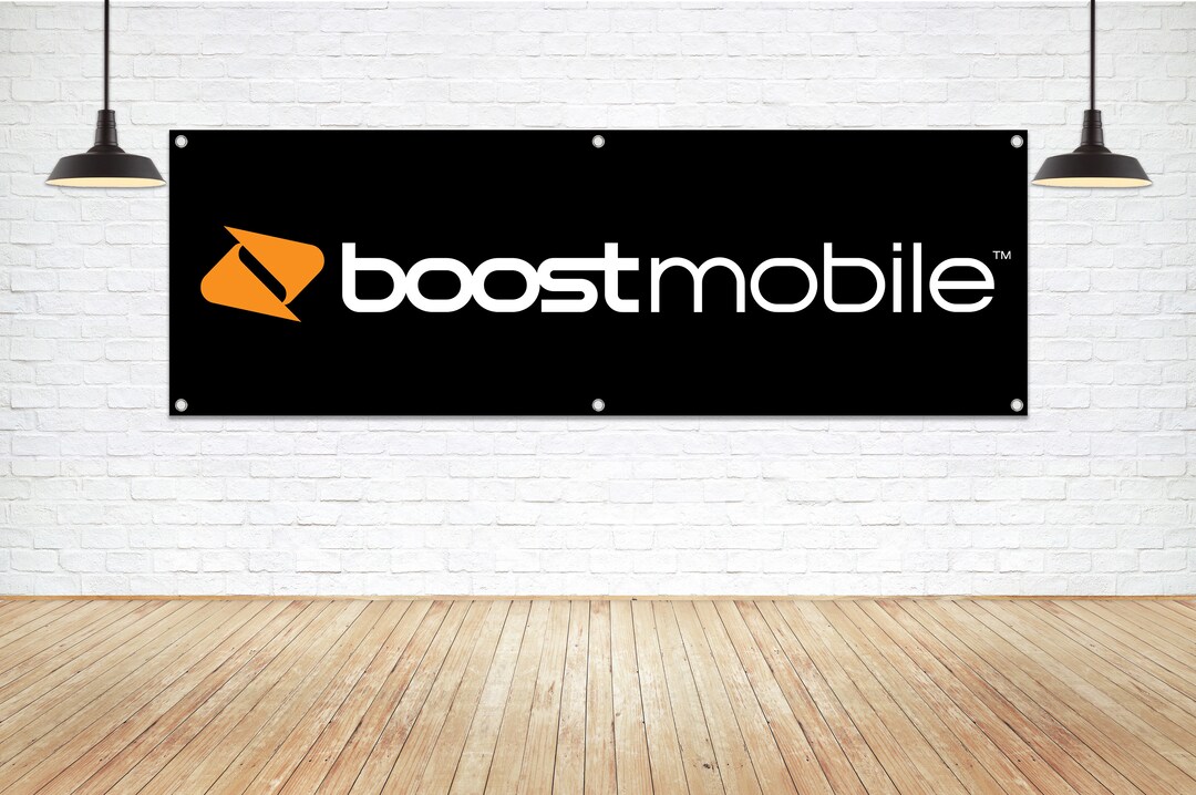 Boost Mobile Vinyl Banner: Storefront Advertising Sign - Etsy