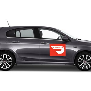 For DOORDASH Brand Exposure Pair of Car Magnet Signs 9"x12" or 12"x18 ...