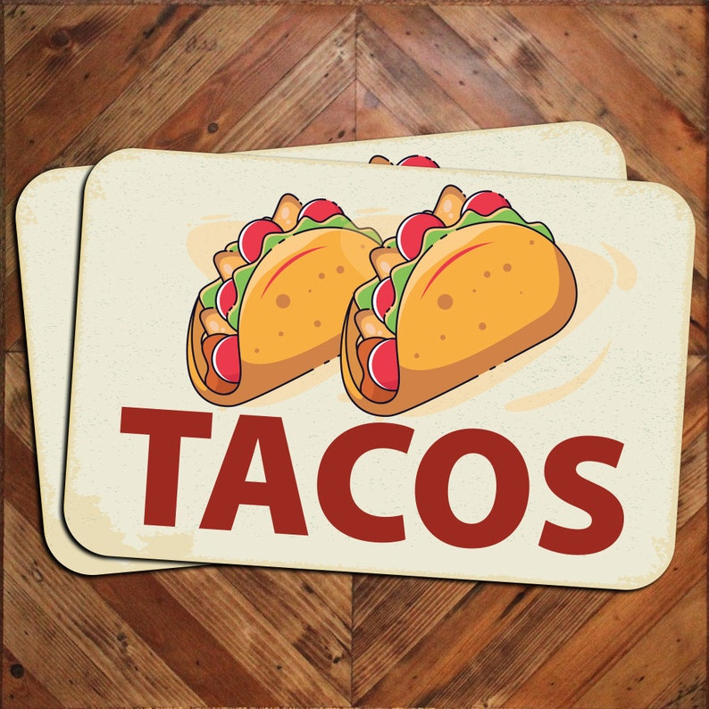 Tacos Car Door Magnet Signs: Food Truck Vendor Display (pair) - Etsy