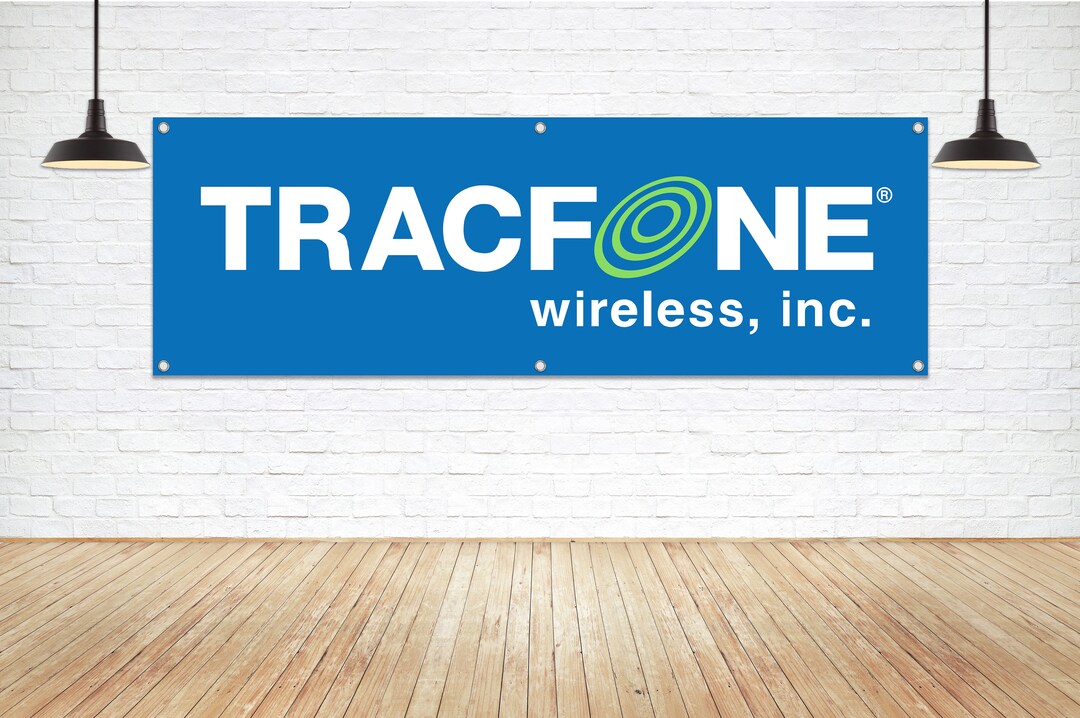 TRACFONE Wireless Logo Vinyl Banner: Storefront Signage - Etsy