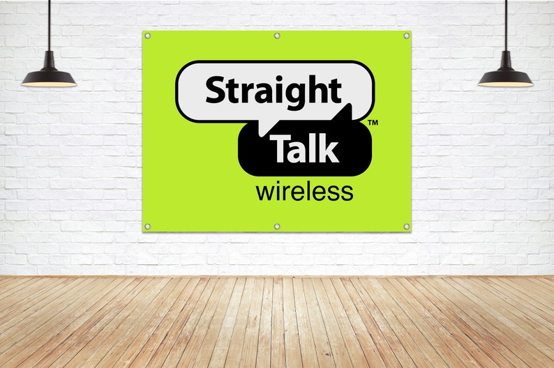 Straight Talk Wireless Logo Vinyl Banner: Storefront Sign - Etsy