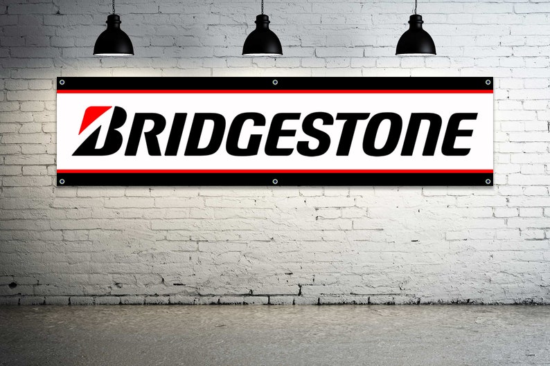 Bridgestone Tires Logo Banner: Shop Garage Decor, Indoor/outdoor - Etsy