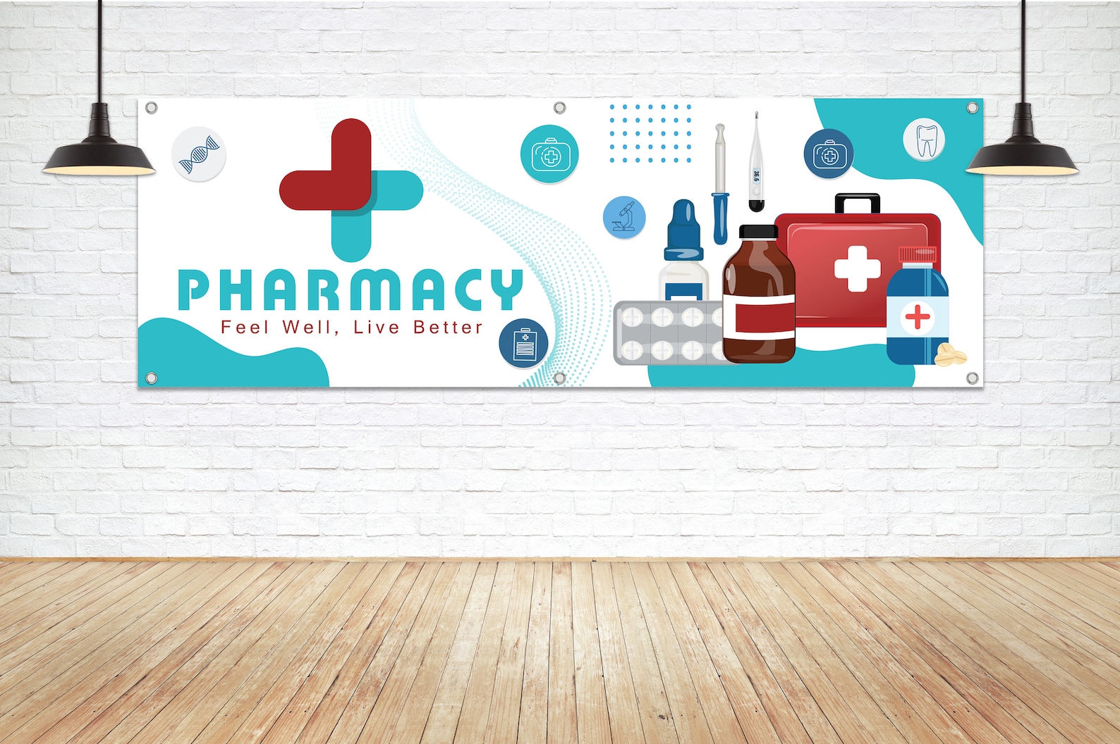 PHARMACY Generic Vinyl Banner Sign Farmacia Store Medicine Provider ...