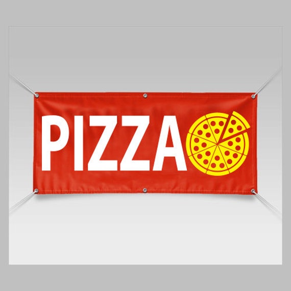 Large 6ft X 2ft PIZZA Generic Vinyl Banner Sign With Grommets - Etsy
