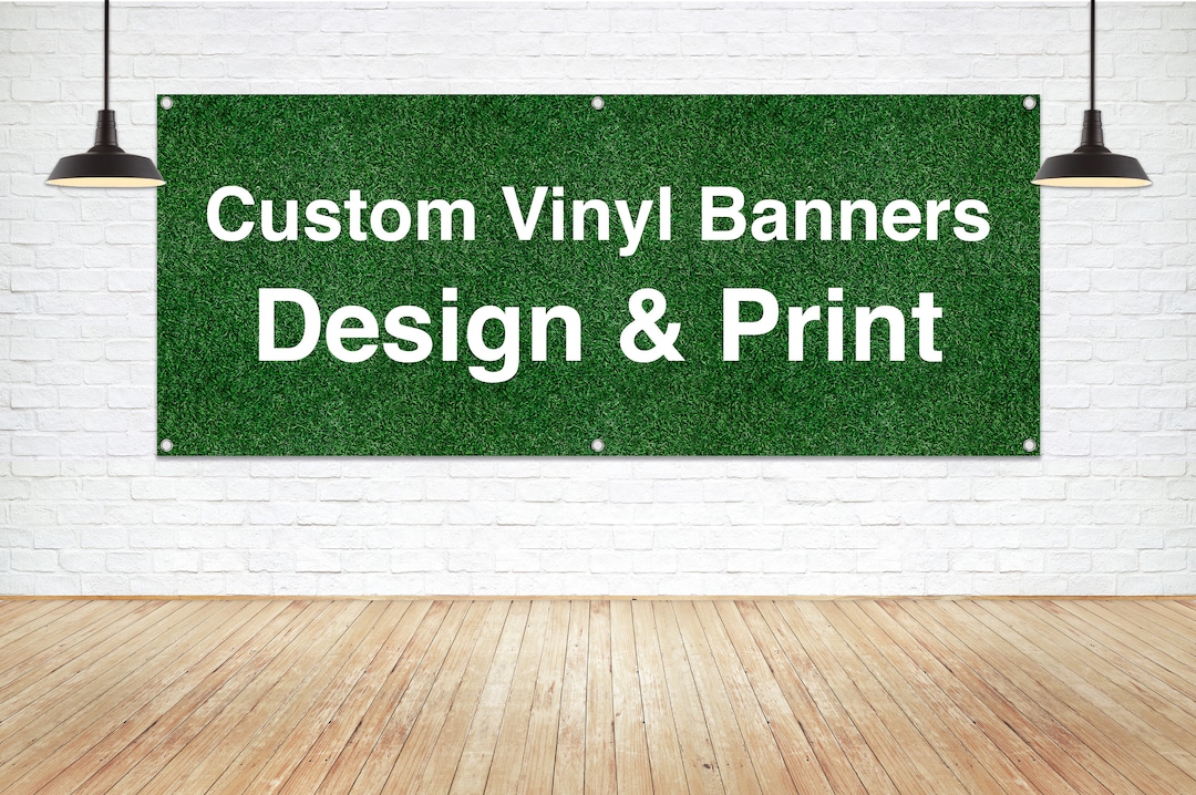 CUSTOM VINYL BANNERS Business Signage Personalized Graphic Design and ...