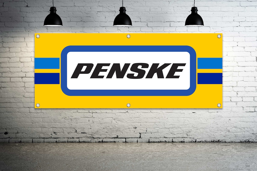 PENSKE Logo Vinyl Banner Sign Transport Moving Truck Equipment Rentals ...