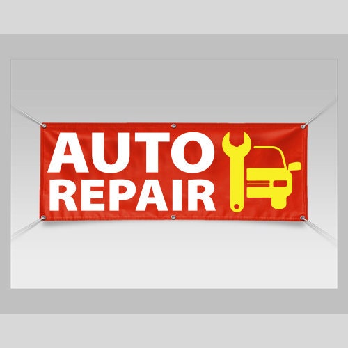AUTO REPAIR Generic Vinyl Banner Sign Vehicle Mechanic Car - Etsy