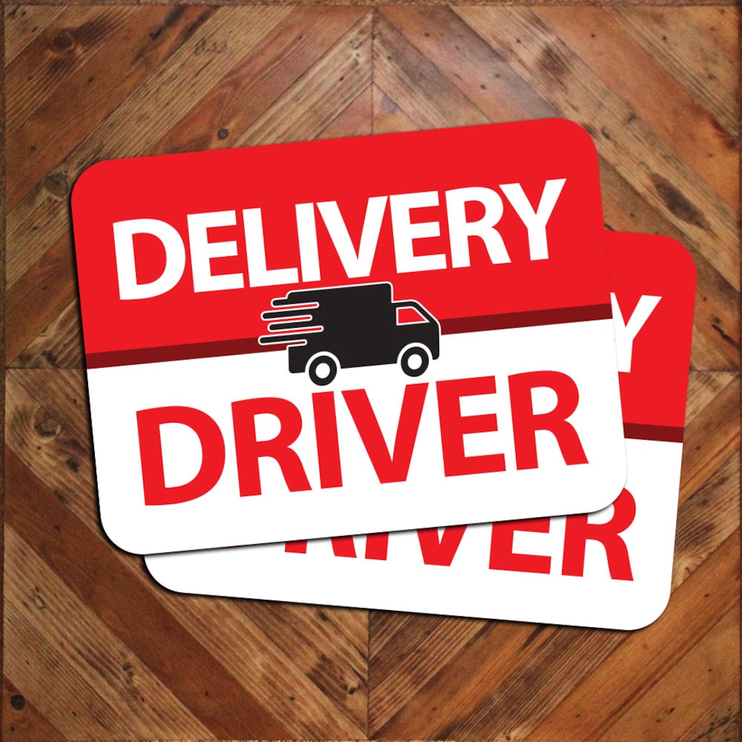 Delivery Driver Car Magnet Signs: Food & Package Transport (pair) - Etsy