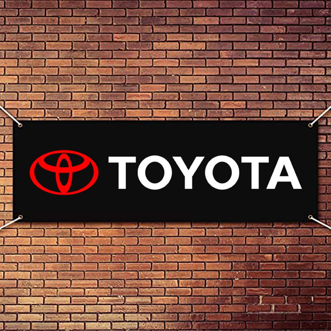 For TOYOTA Car Make Branding Exposure Vinyl Banner Sign Mechanic Shop ...