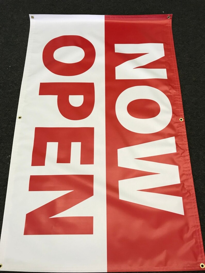 Come in We're Open Vinyl Banner: Retail Storefront Sign - Etsy