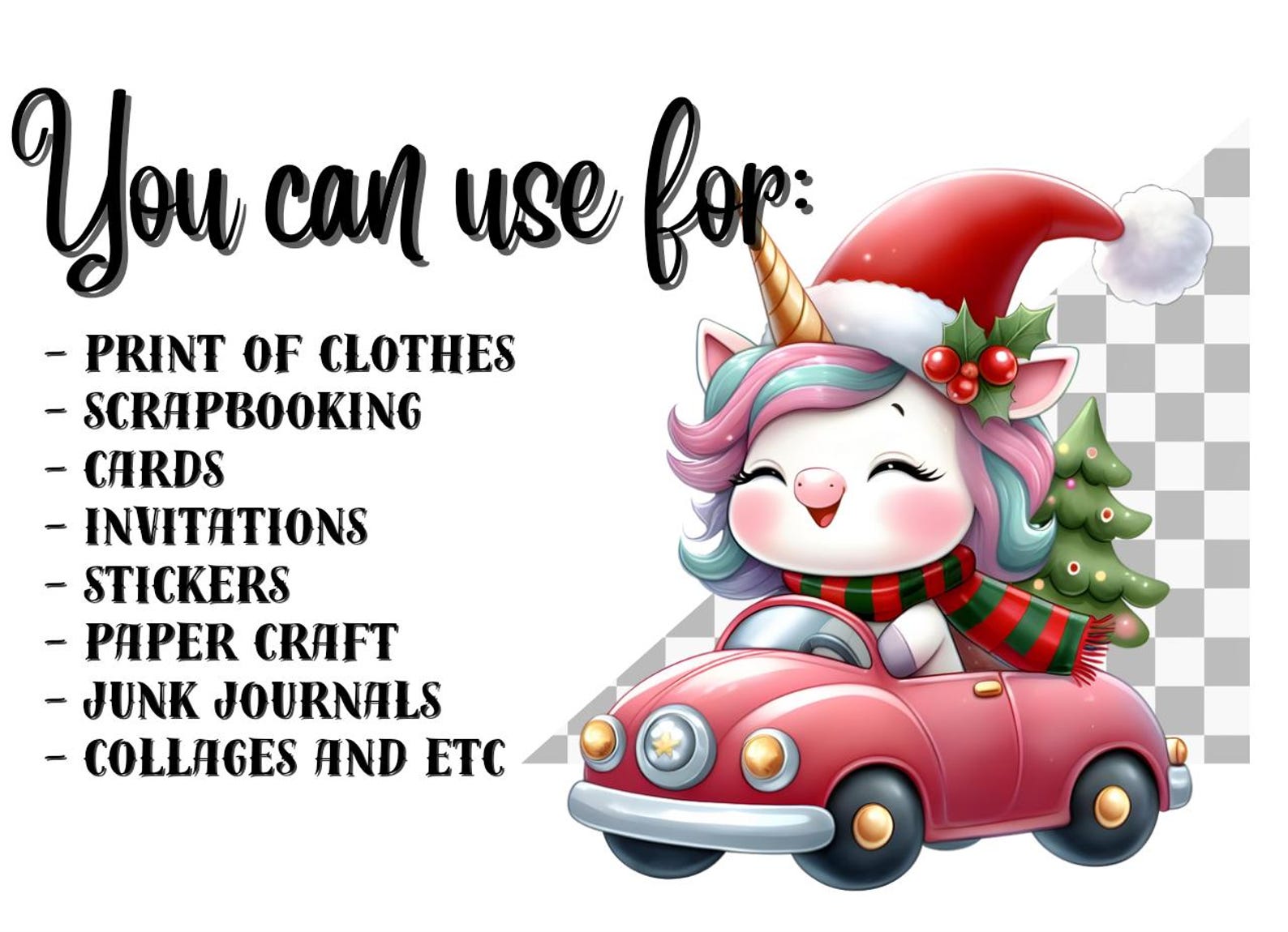 Unicorn Clipart, Unicorn Png, Unicorn Clip Art, Christmas Unicorn ...